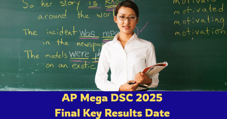 AP DSC 2025 Final Key & Results Date : Check Details